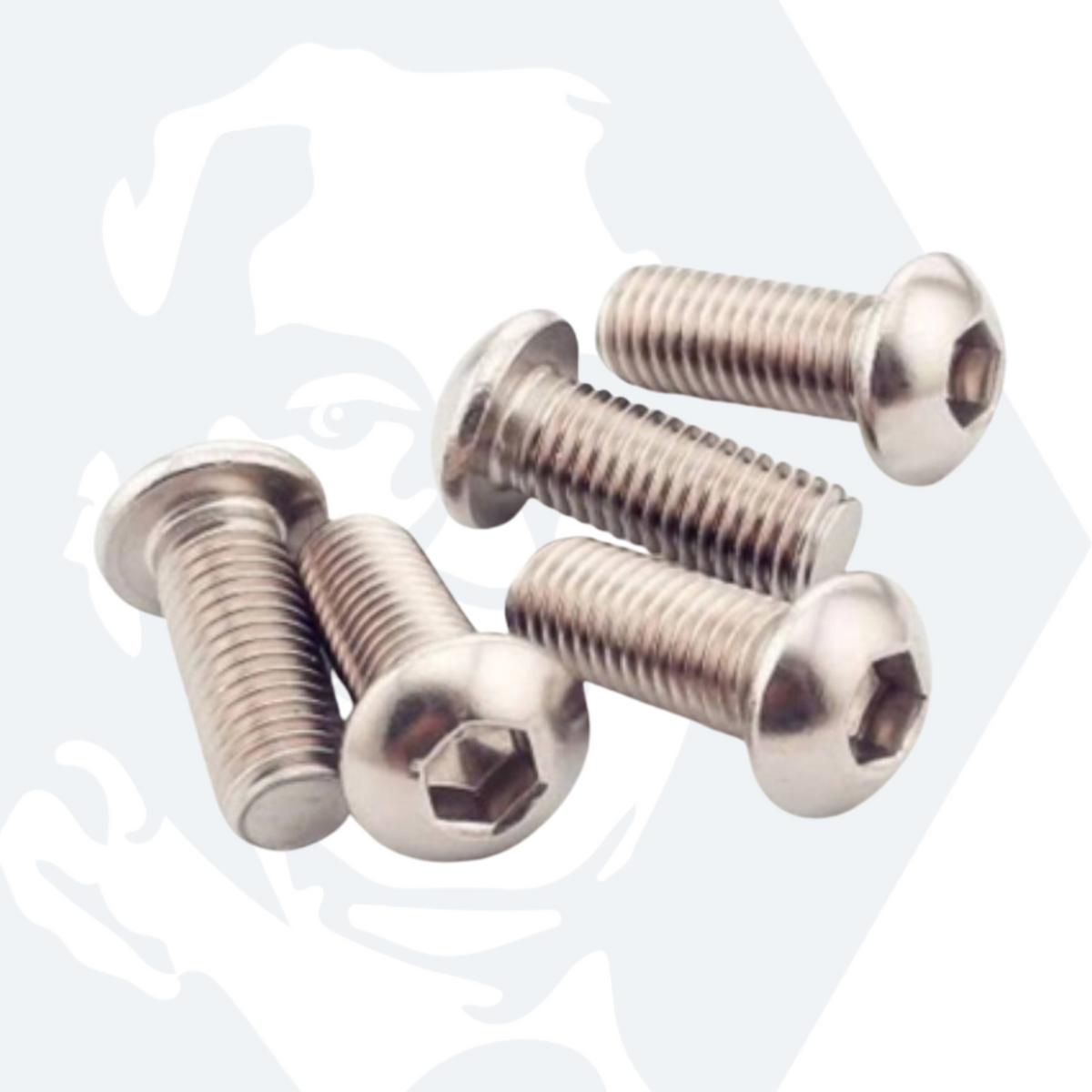 M6 Socket Button Screws (ISO 7380) - Stainless Steel (A2) – Frank's Fasteners