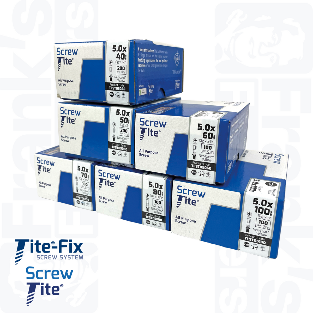 SCREW-TITE® 5* Special Edition Trade Pack (Box of 800) – Frank's Fasteners