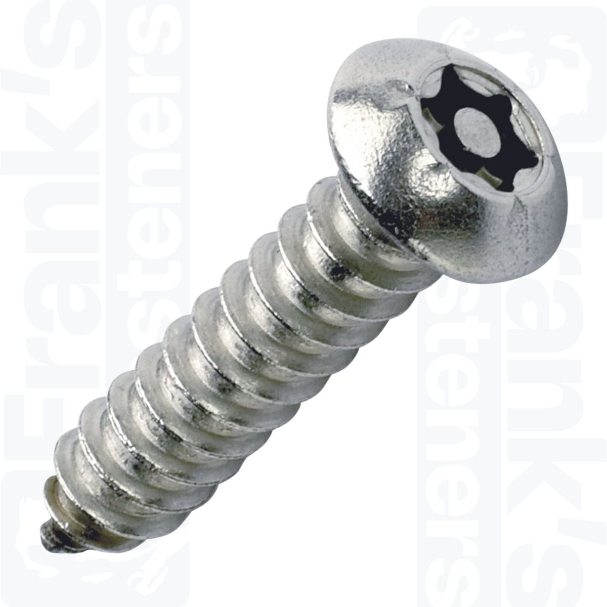 #8 x 3/8" Button Head 6-Lobe Pin Self Tapper - Stainless Steel (A2) (B ...