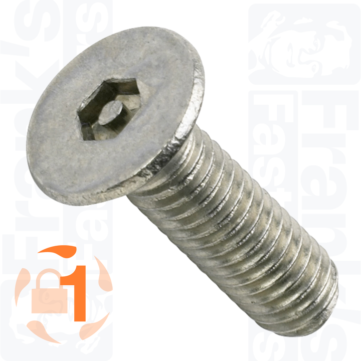 M3 x 6mm Countersunk Pin Hex Machine Screw, Stainless Steel A2 (100 ...