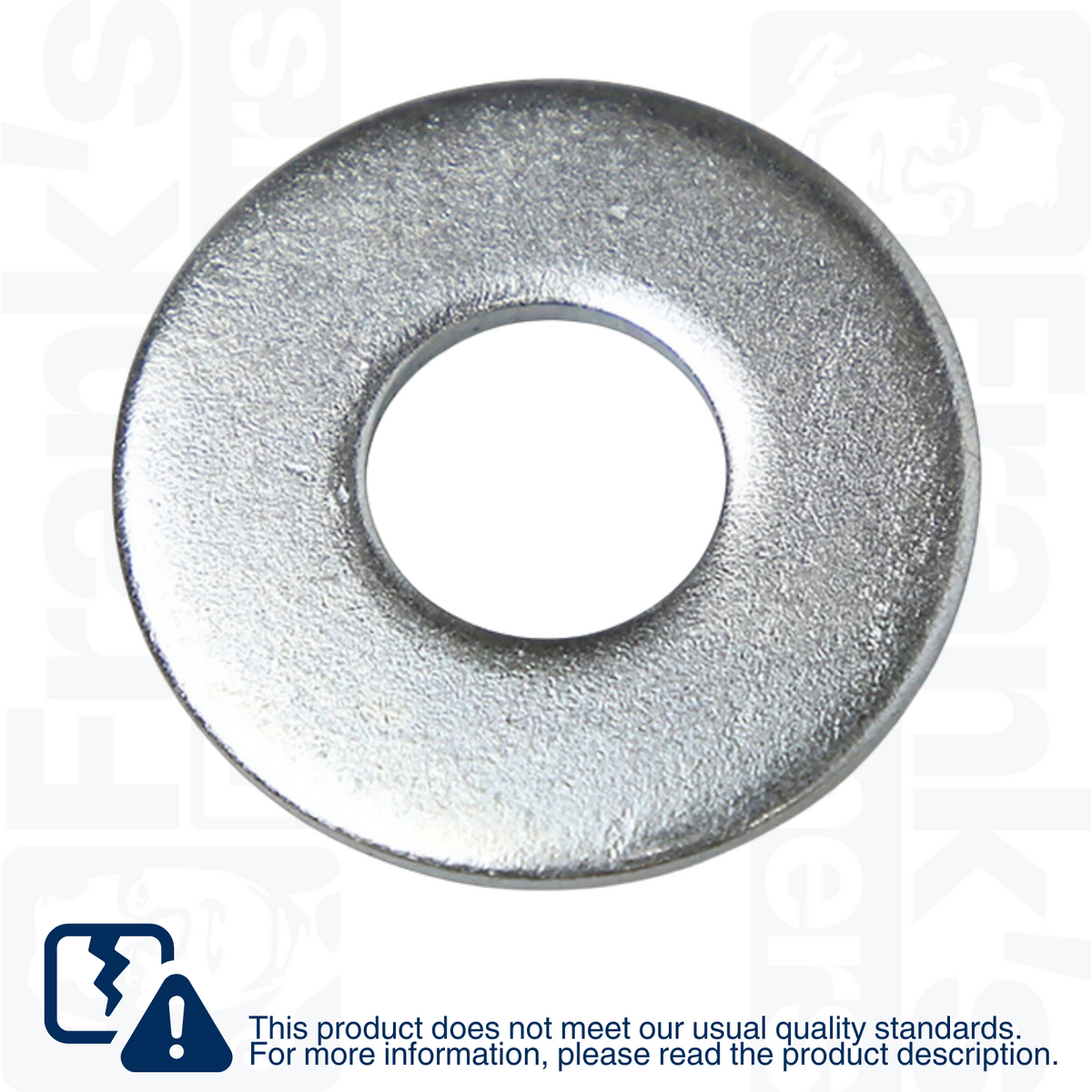 1/2" Flat Washers (USS Type) - Zinc Plated Steel (Pack of 25) – Frank's ...