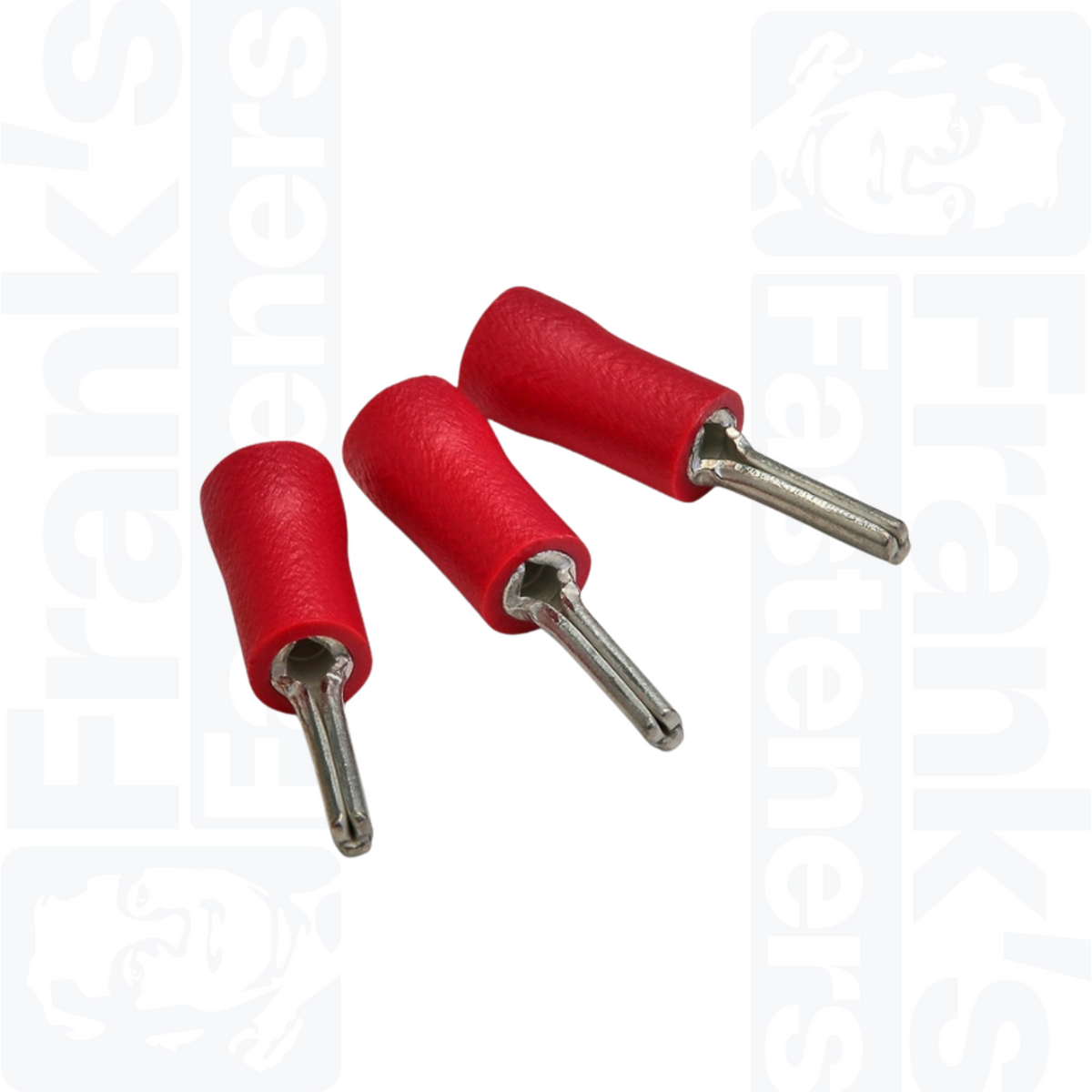 12mm Red Pre-Insulated Pin Terminals (100 Pack) – Frank's Fasteners
