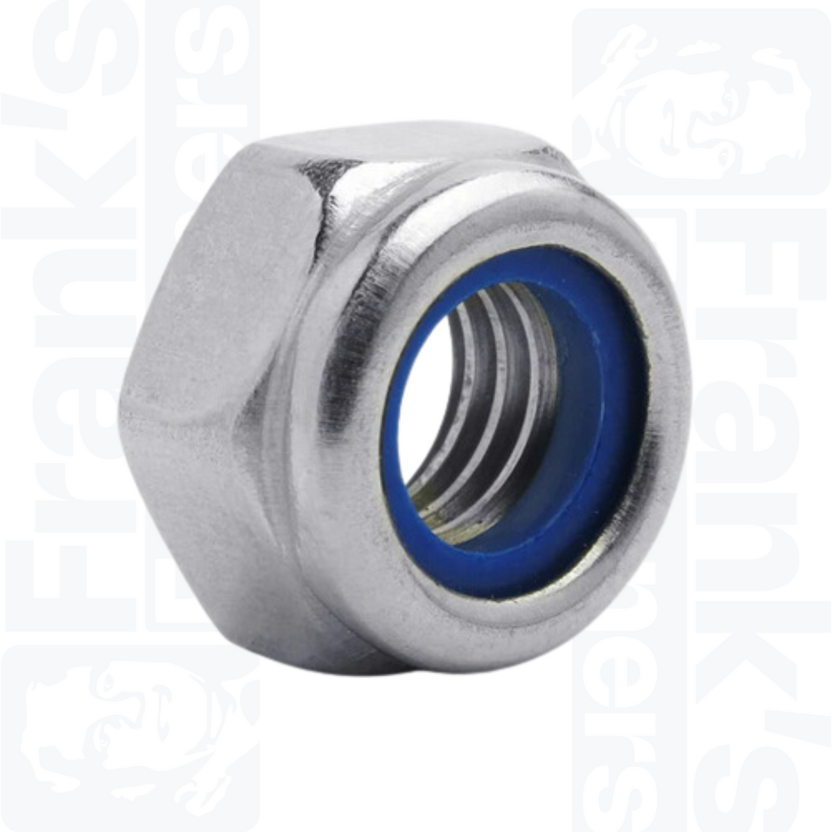 M4 Hexagon Nylon Locking Nuts (DIN 985) - Stainless Steel (A2) – Frank ...