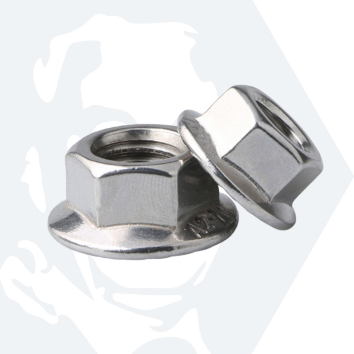 M10 Hexagon Flange Nut (DIN 6923) - Stainless Steel (A2) – Frank's ...