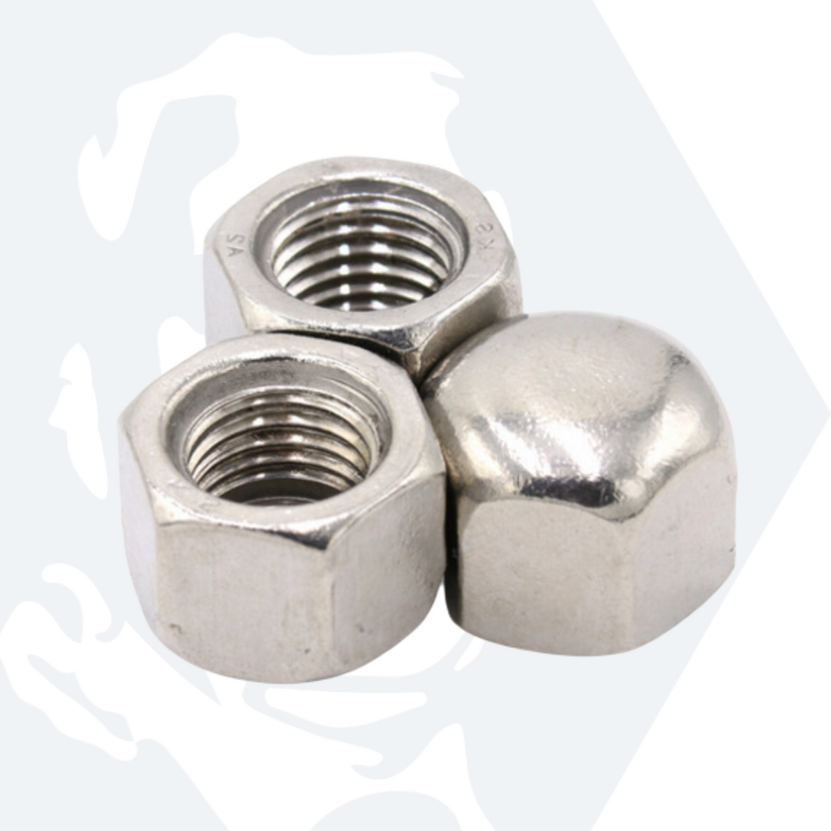 M6 Cap Nuts (DIN 917) - Stainless Steel (A4) – Frank's Fasteners