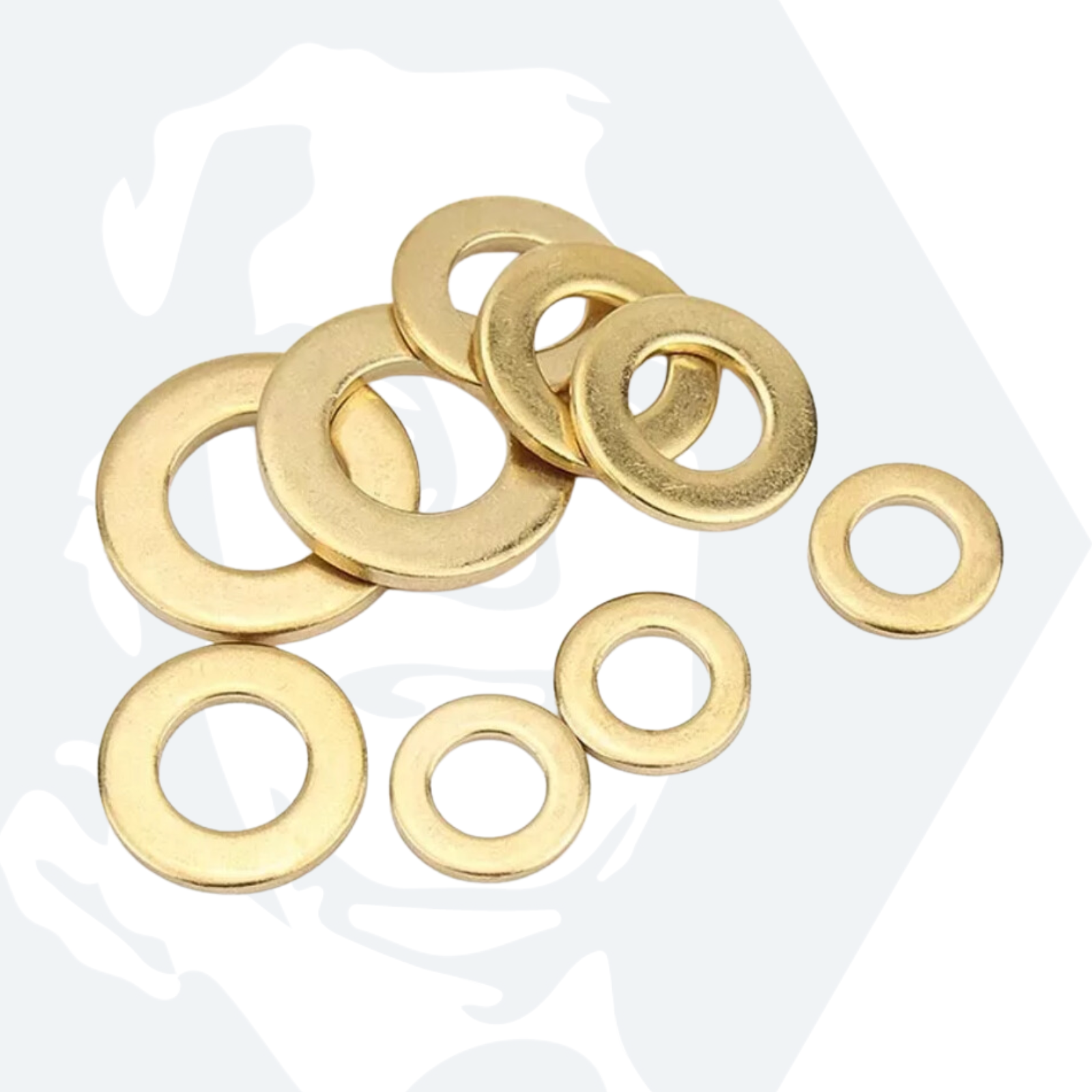 M7 Form A Flat Washers (DIN 125) - Brass