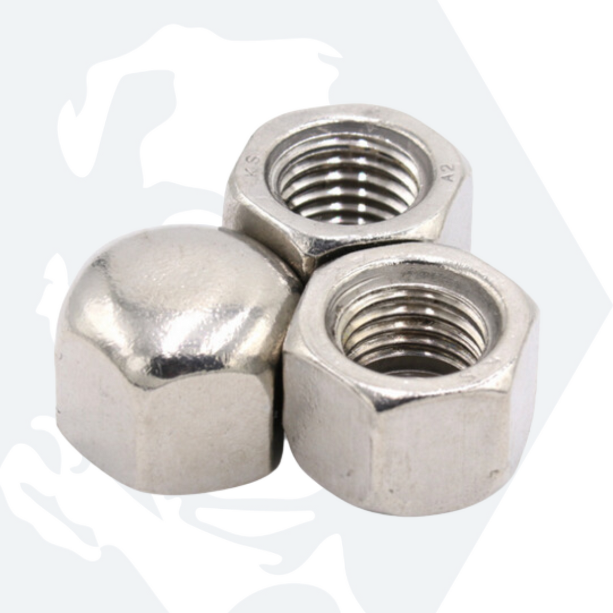 M4 Cap Nuts (DIN 917) - Stainless Steel (A2) – Frank's Fasteners