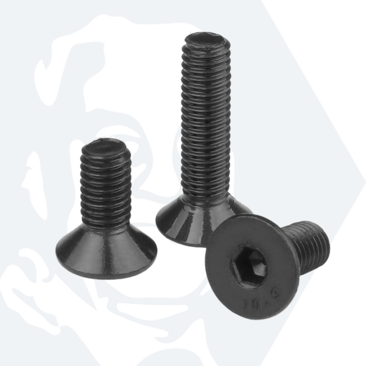 M3 Socket Countersunk Screws (DIN 7991) - Self Colour High Tensile Ste ...