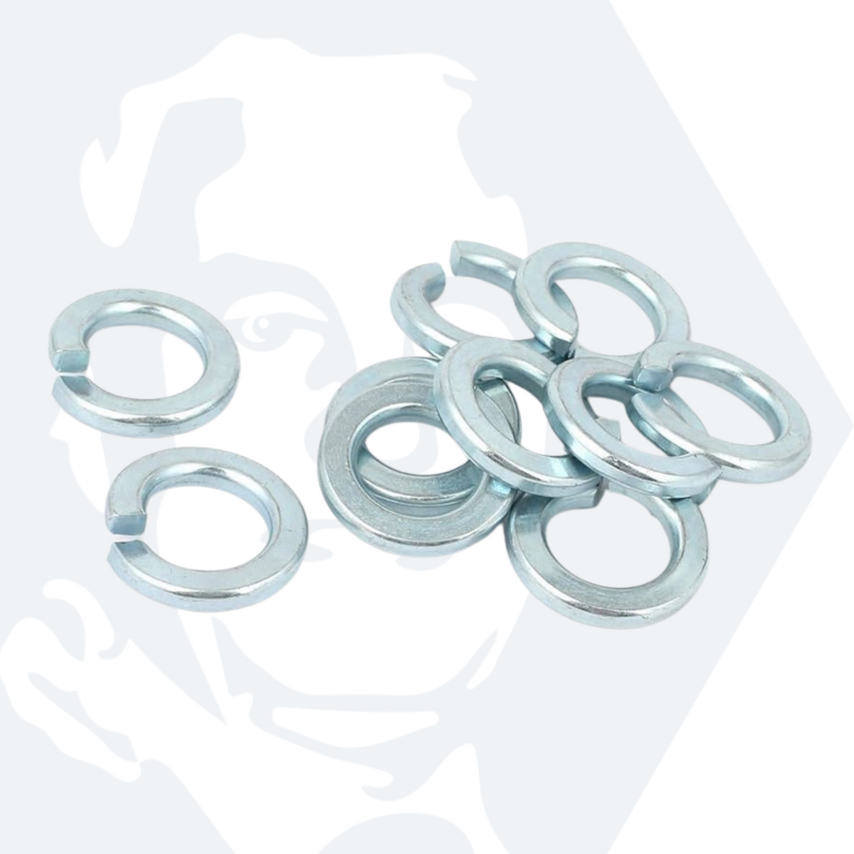 M4 Spring Washers (DIN 127B) - Zinc Plated Steel (8.8) – Frank's Fasteners