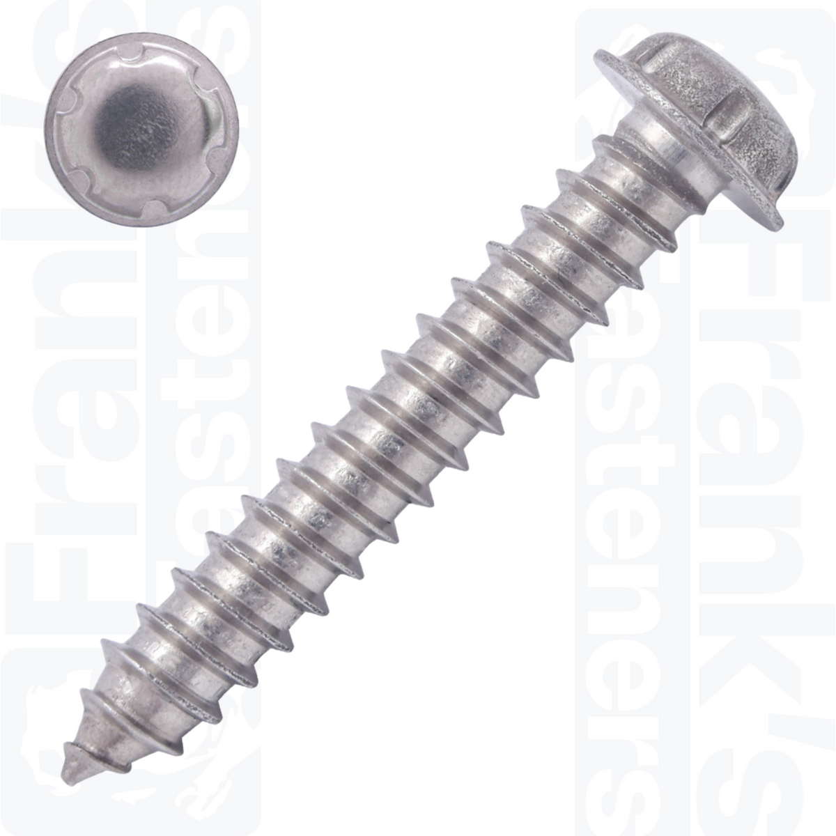 #4 x 1/2" Flange Head System Zero® Self Tapper - Stainless Steel (A2 ...